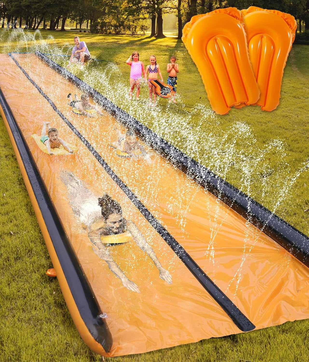 Slip and Water Slide for Kids and Adults Extra Long Water Slides for ...