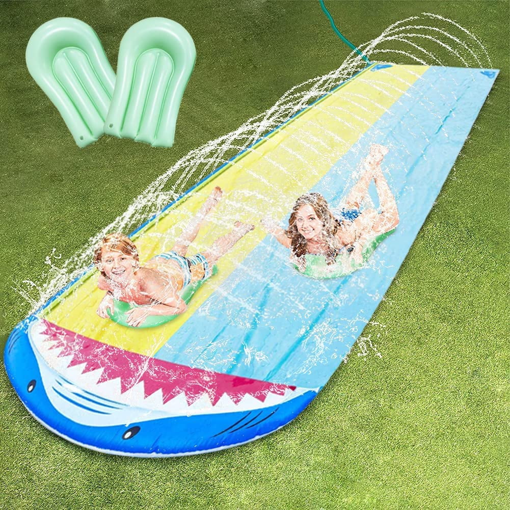 Slip and Slide Lawn Inflatable Water Slide,Heavy Duty Slip Slide with 2 ...