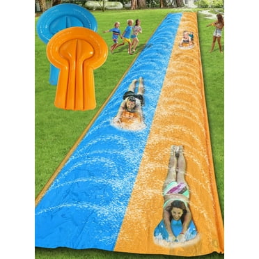 WOW Sports Backyard Super Slide - Giant Slip and Slide with Sprinkler ...