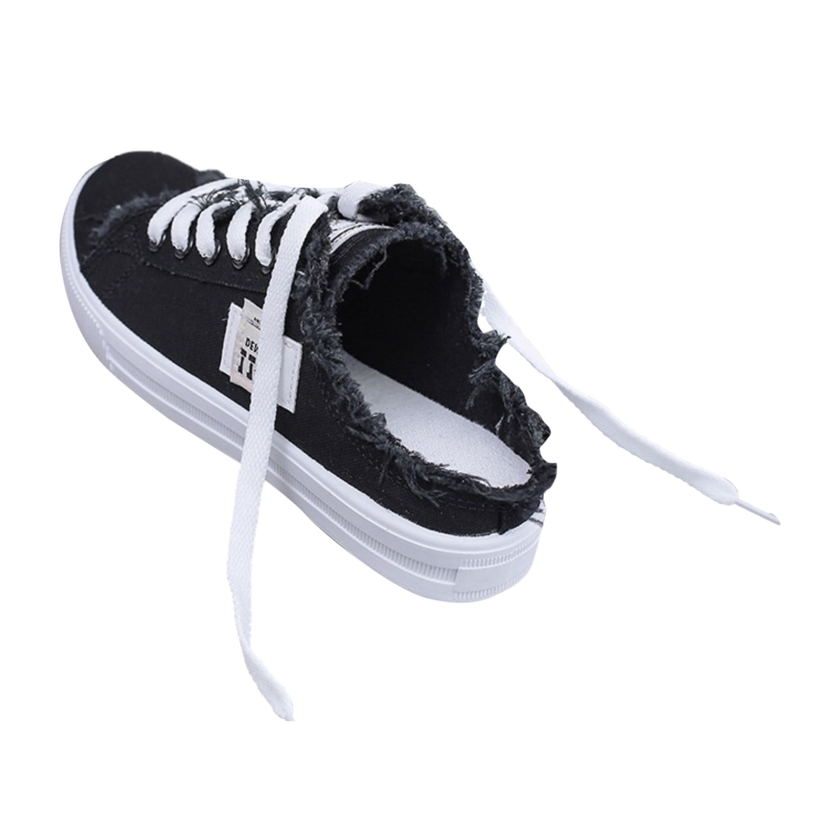 Slip on Tennis Shoes Women Open Back Shoes Comfort Walking Shoes ...