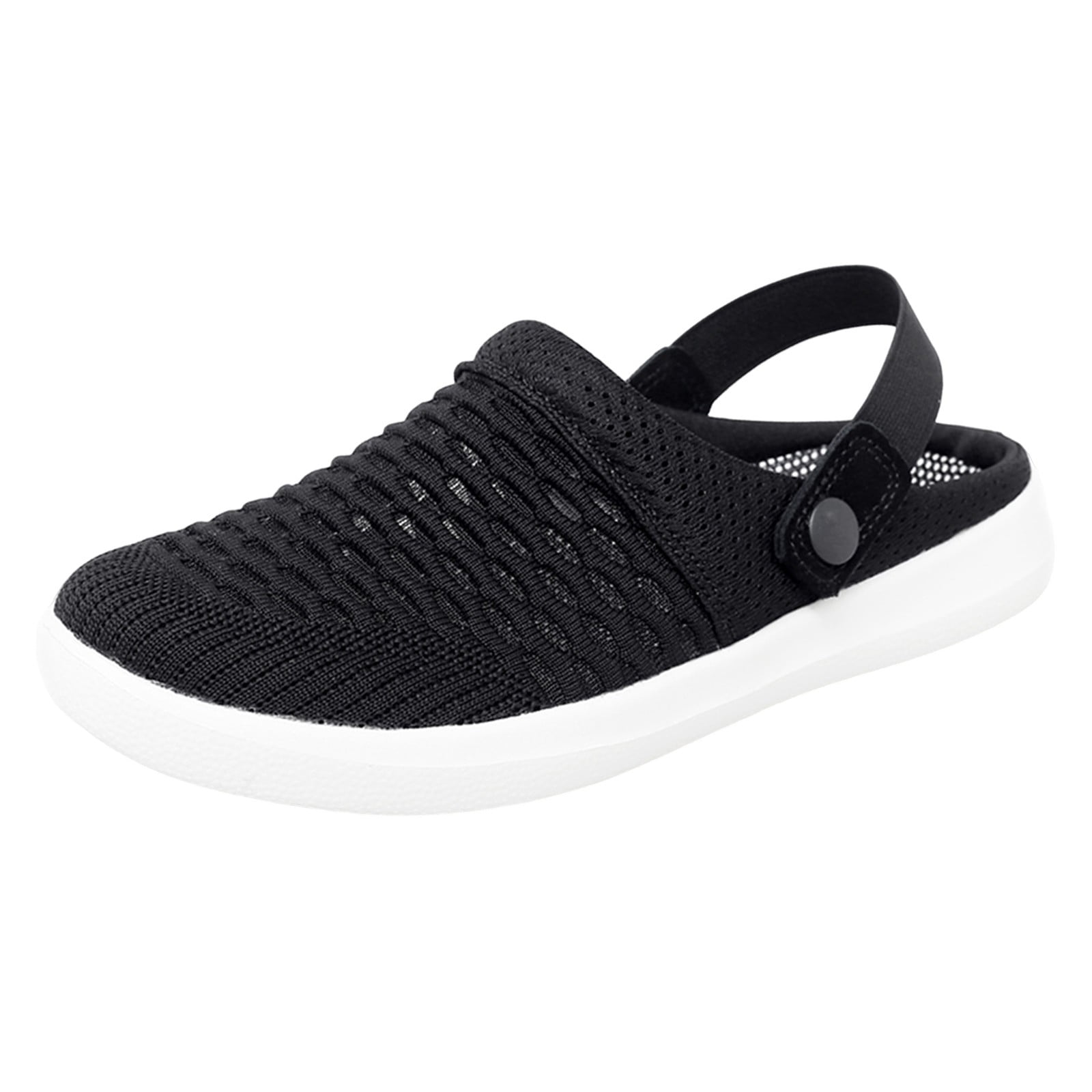 Slip on Women Wide Width Clog House Shoes Comfort Slip-On Walking Mules ...