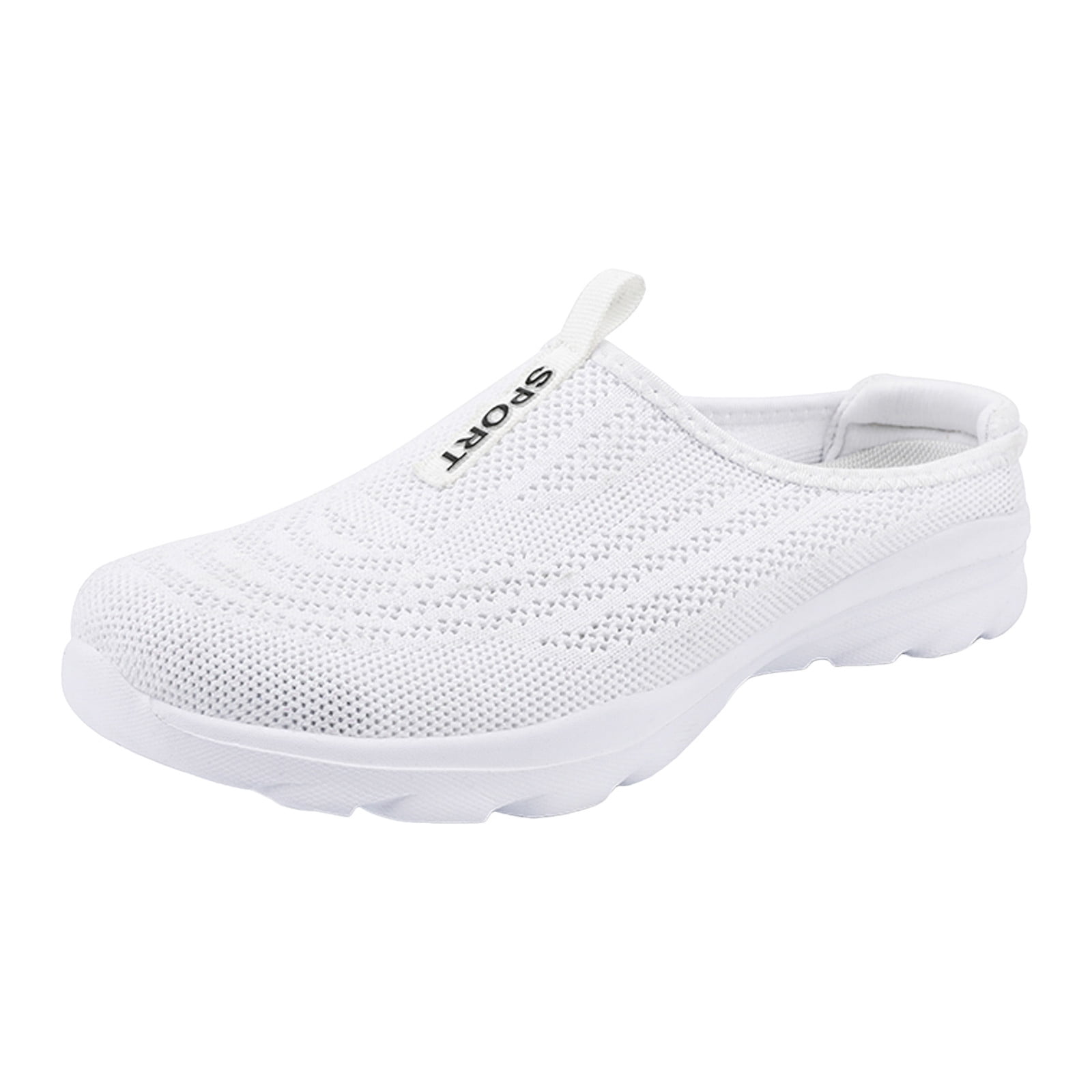 Slip on Work Shoes for Women Clog House Shoes Comfort Slip-On Walking ...