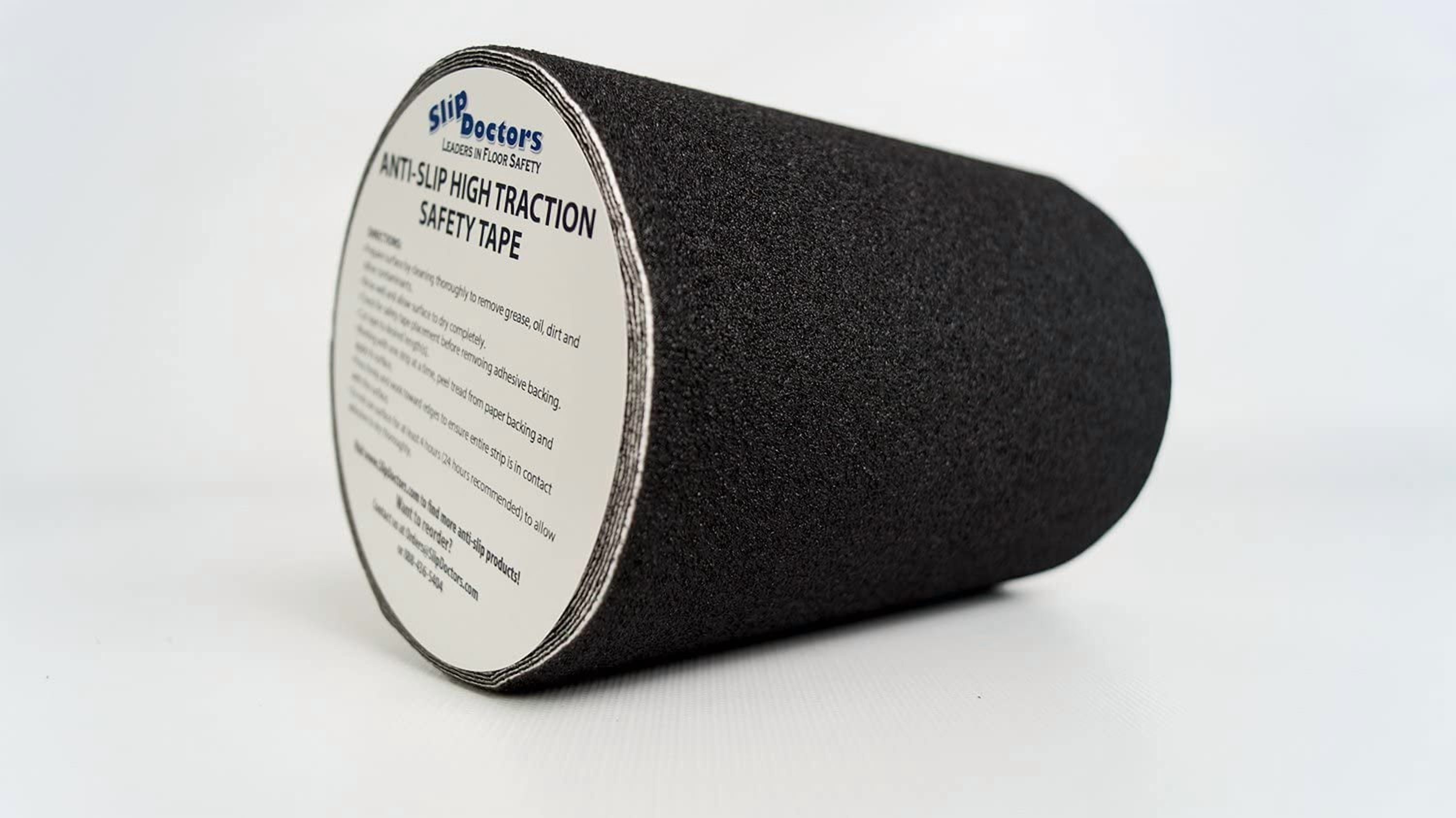 SlipDoctors Anti Slip Traction Tape (6" x 15 FT) Black, 60 Grit, Heavy ...
