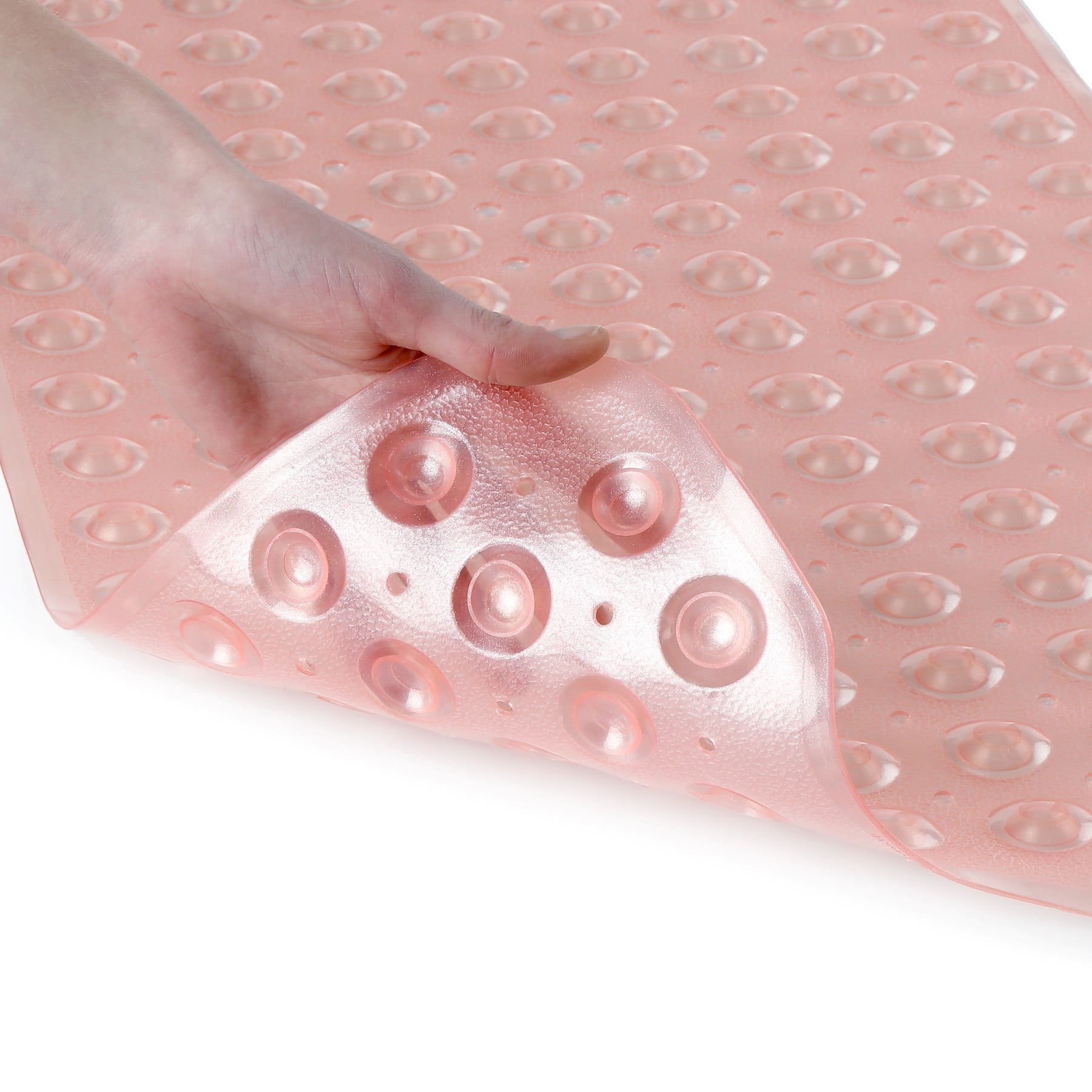 SlipX Solutions Extra Long Anti-Slip Bath Mat, Washable Vinyl, 39 x 16 ...