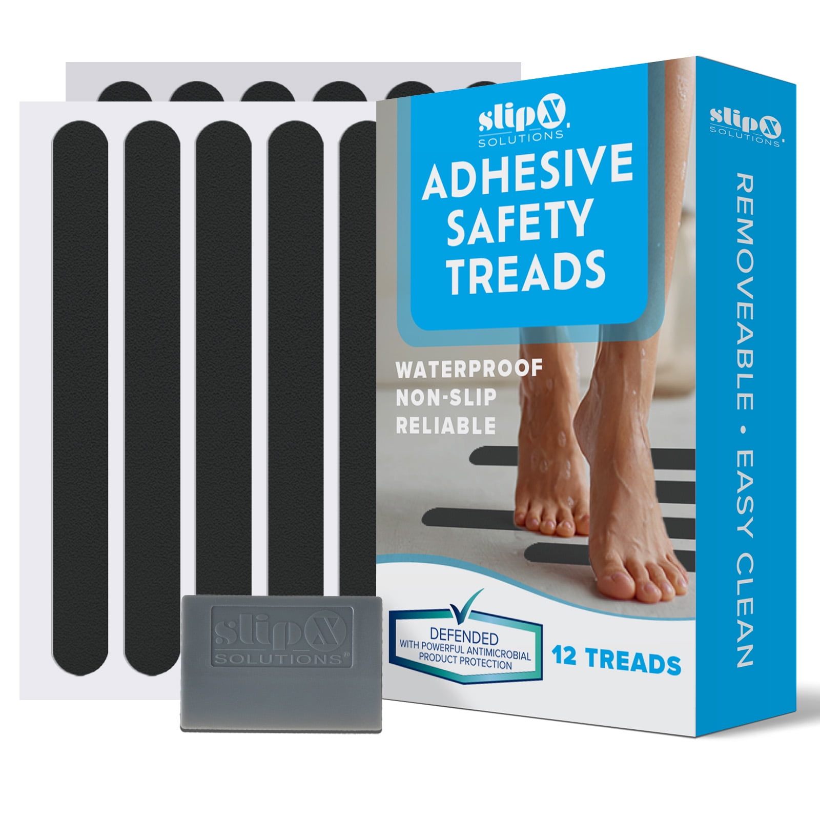 SlipX Solutions Adhesive 7.5" Safety Treads, 12 CT - Walmart.com
