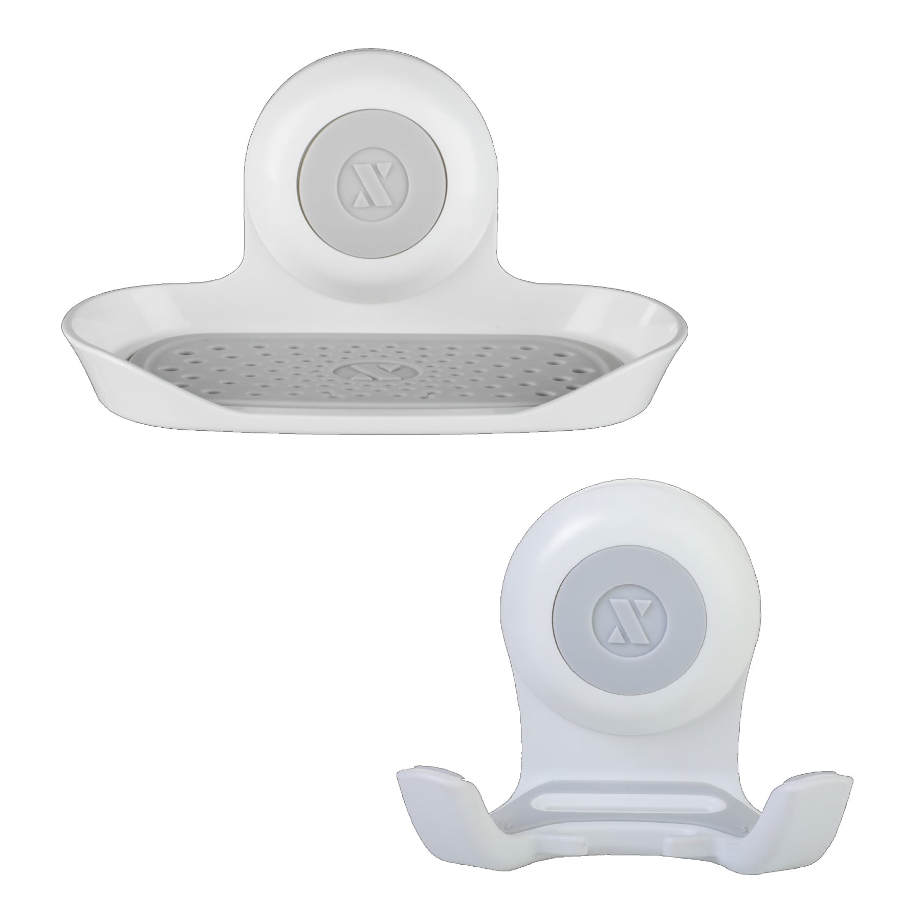 SlipX Solutions Suction Soap Saver & Double Hook Bundle - Walmart.com