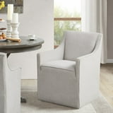 Slipcover Dining Arm Chair With Casters - Walmart.com