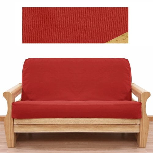 SlipcoverShop Solid Red Futon Cover Full 410 - Walmart.com