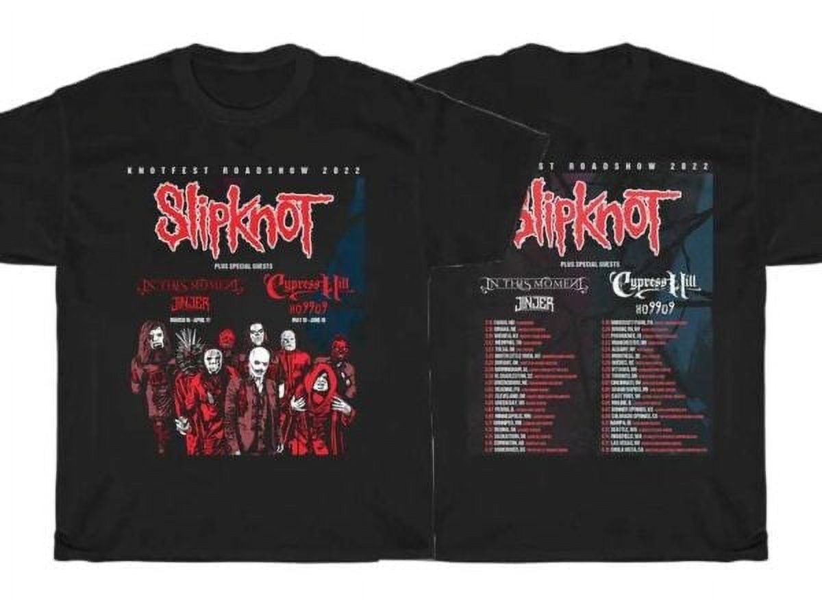 Slipknot 2022 Tour T-Shirt The Knotfest Roadshow 2022 Concert Merch ...