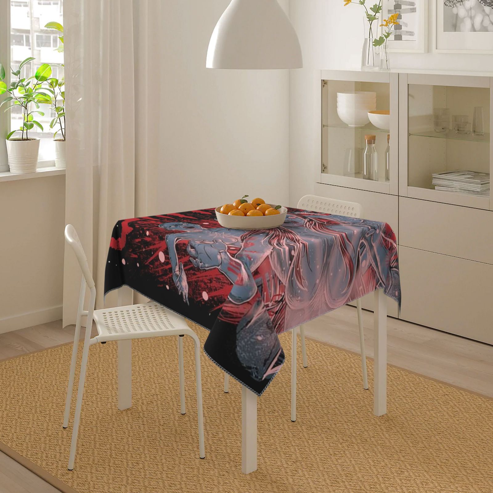 Slipknot 55 X 55 Inch Square Tablecloth,Stain And Wrinkle Resistant ...