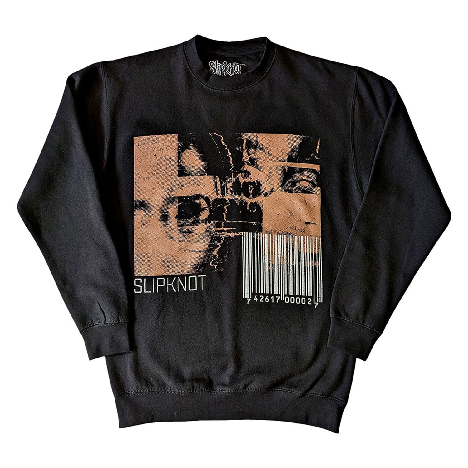 Slipknot Adult The End So Far Faces and Barcode Back Print Sweatshirt ...