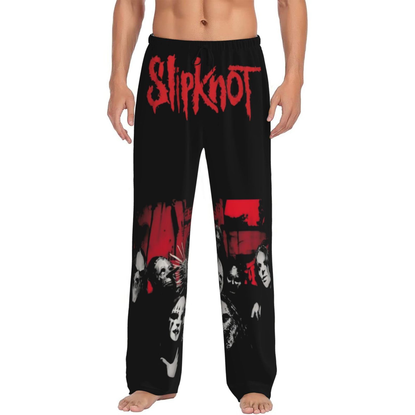 Slipknot Anime Cartoon All-Over Print Men'S Black Pajama Pants ...