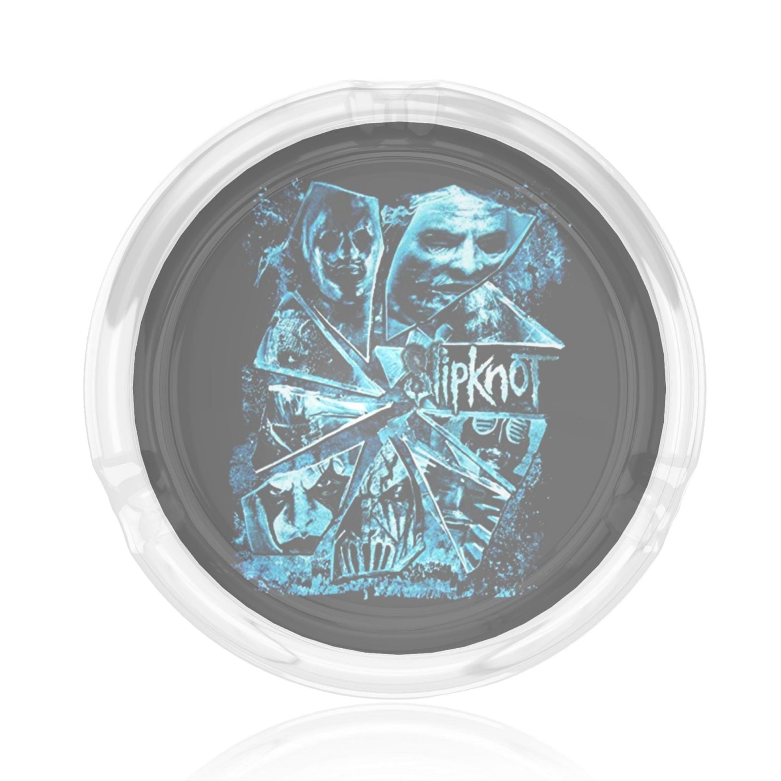 Slipknot Broken Glass Round Glass Ashtray 3d Printing For Indoor And ...