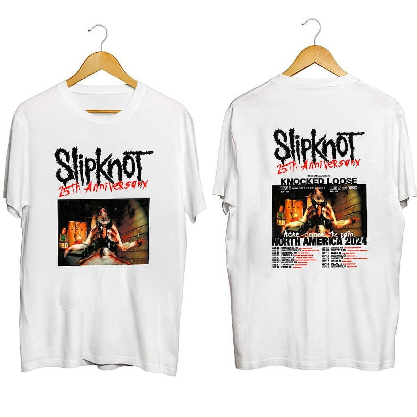 Slipknot Here Comes The Pain 25th Anniversary Tour 2024 Shirt, Slipknot ...