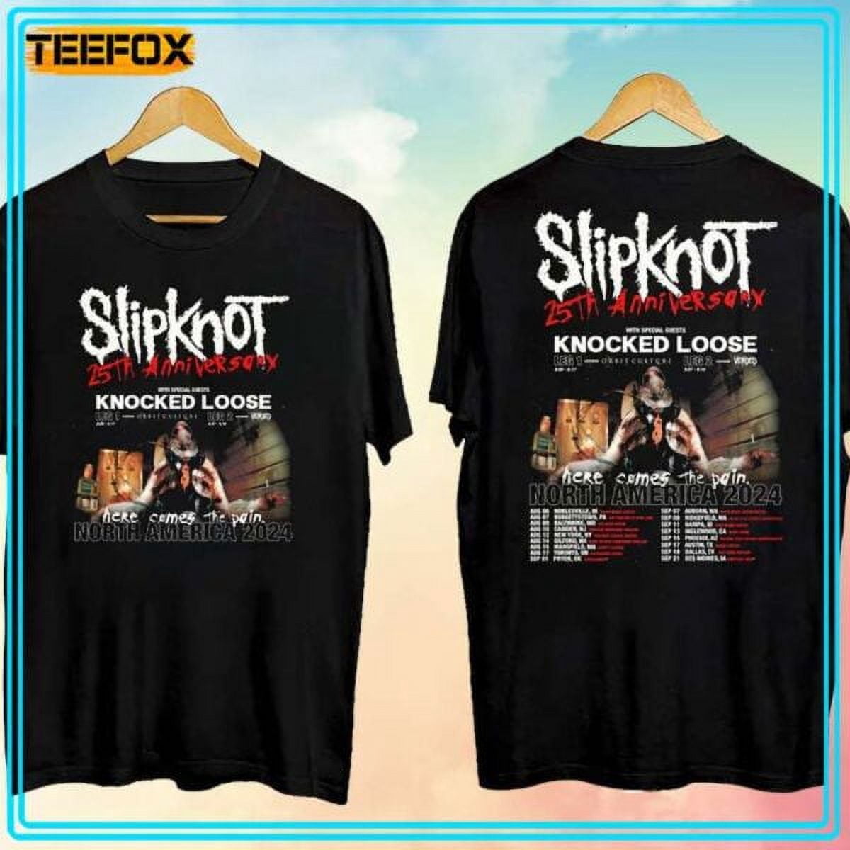 Slipknot Here Comes The Pain 25th Anniversary Tour 2024 T-Shirt ...