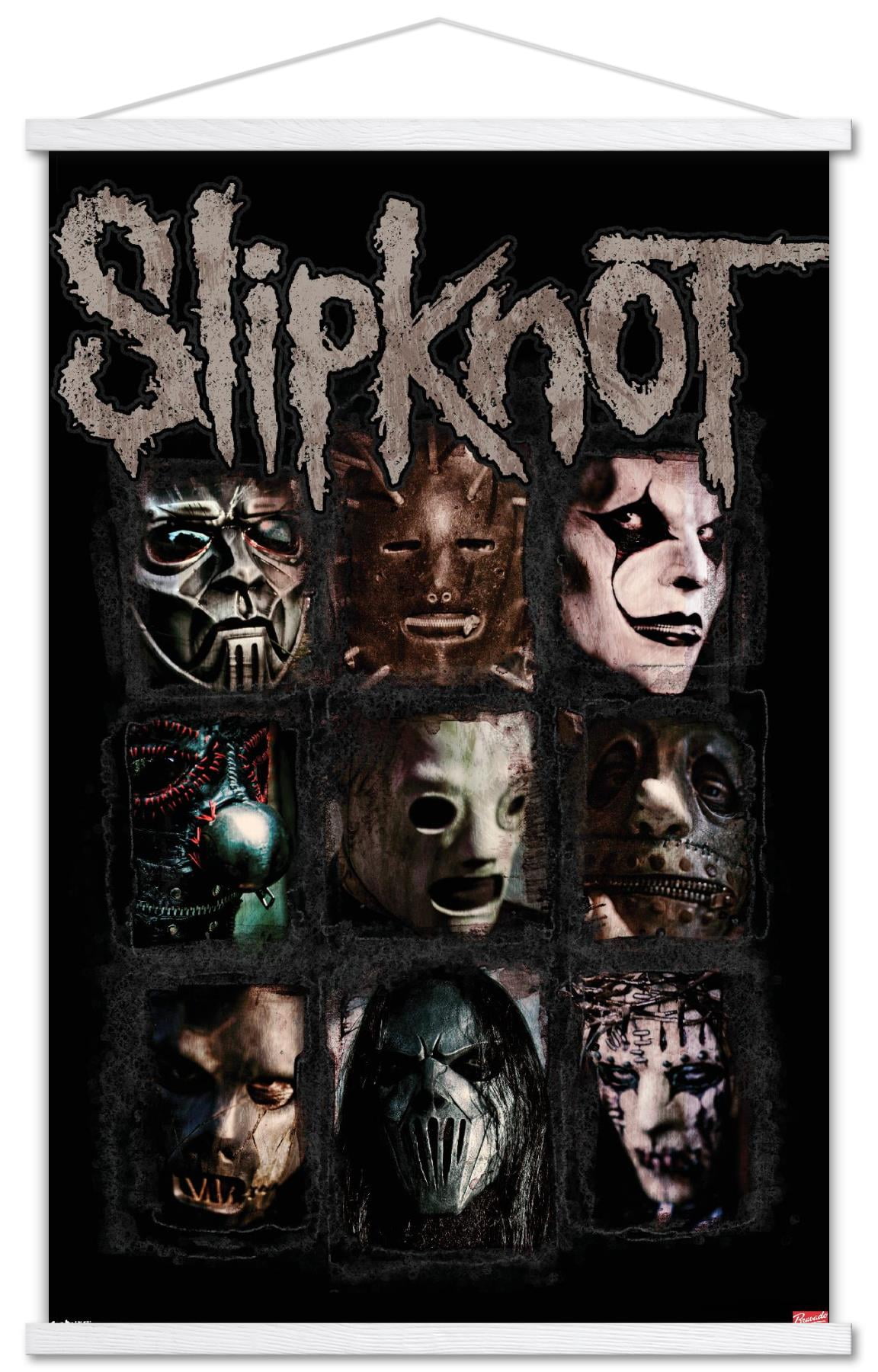 Slipknot - Masks 08 Wall Poster with Magnetic Frame, 22.375" x 34 ...