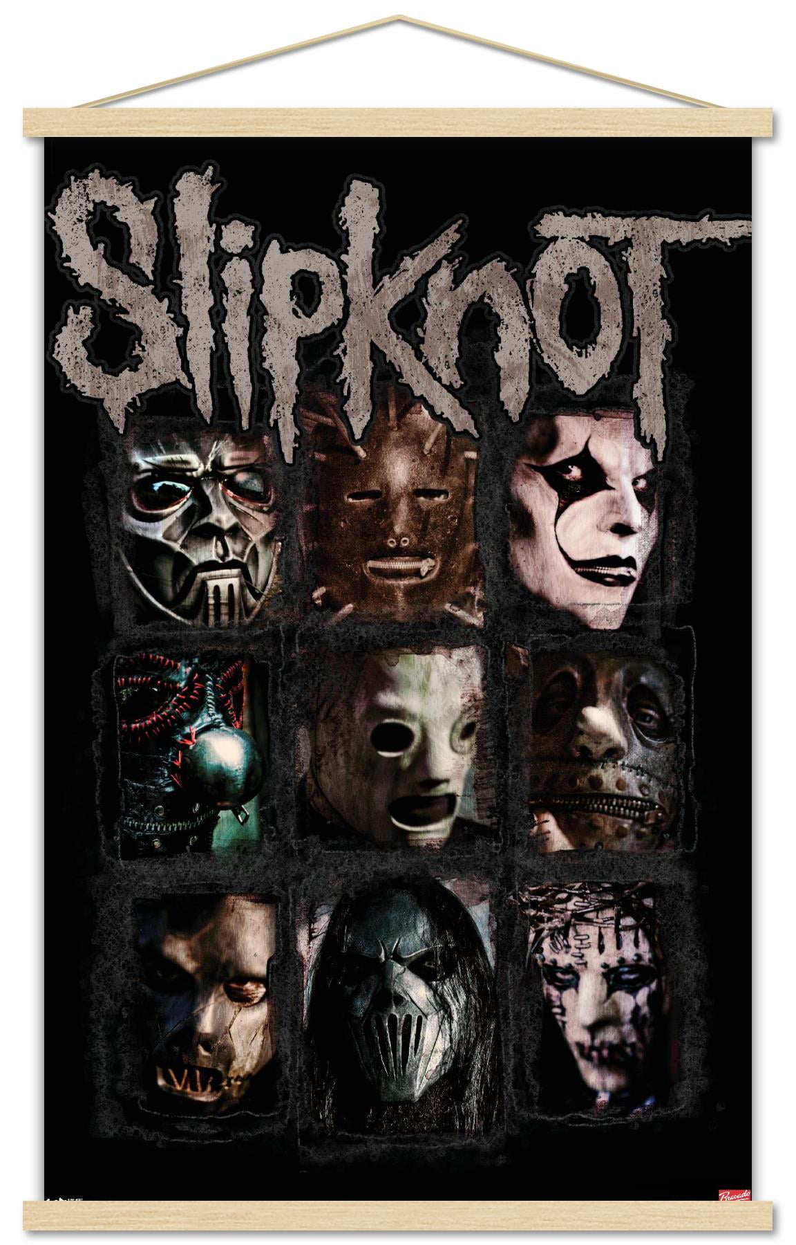 Slipknot - Masks 08 Wall Poster with Magnetic Frame, 22.375" x 34 ...