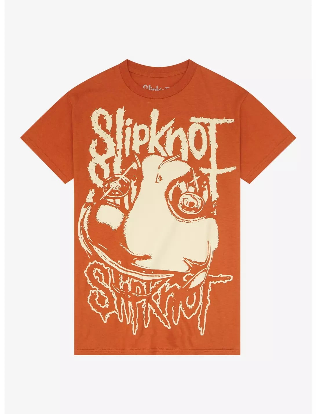 Slipknot Men's Official Merchandise Mask Tribal S Tee T-Shirt in Burnt ...