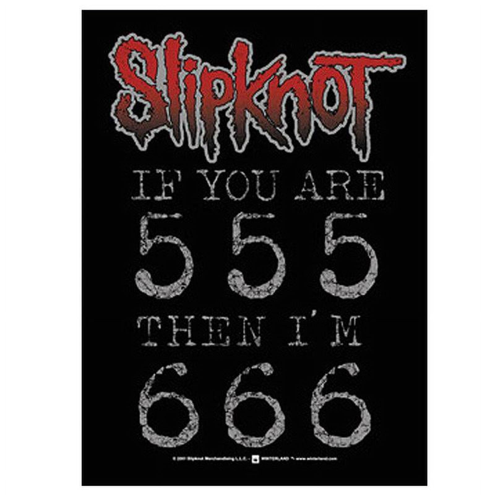 Slipknot Poster Flag If You Are 555 Then I'm 666 Tapestry Cloth Fabric ...