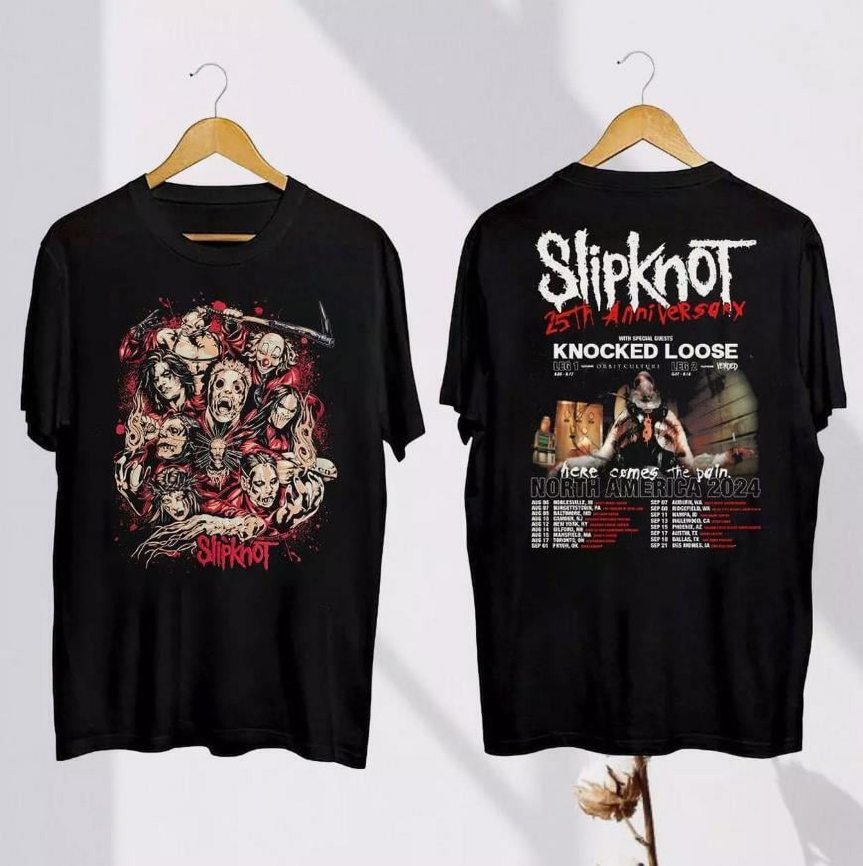 Slipknot Tour 2024 Shirt Slipknot Here Comes The Pain 25th Anniversary ...