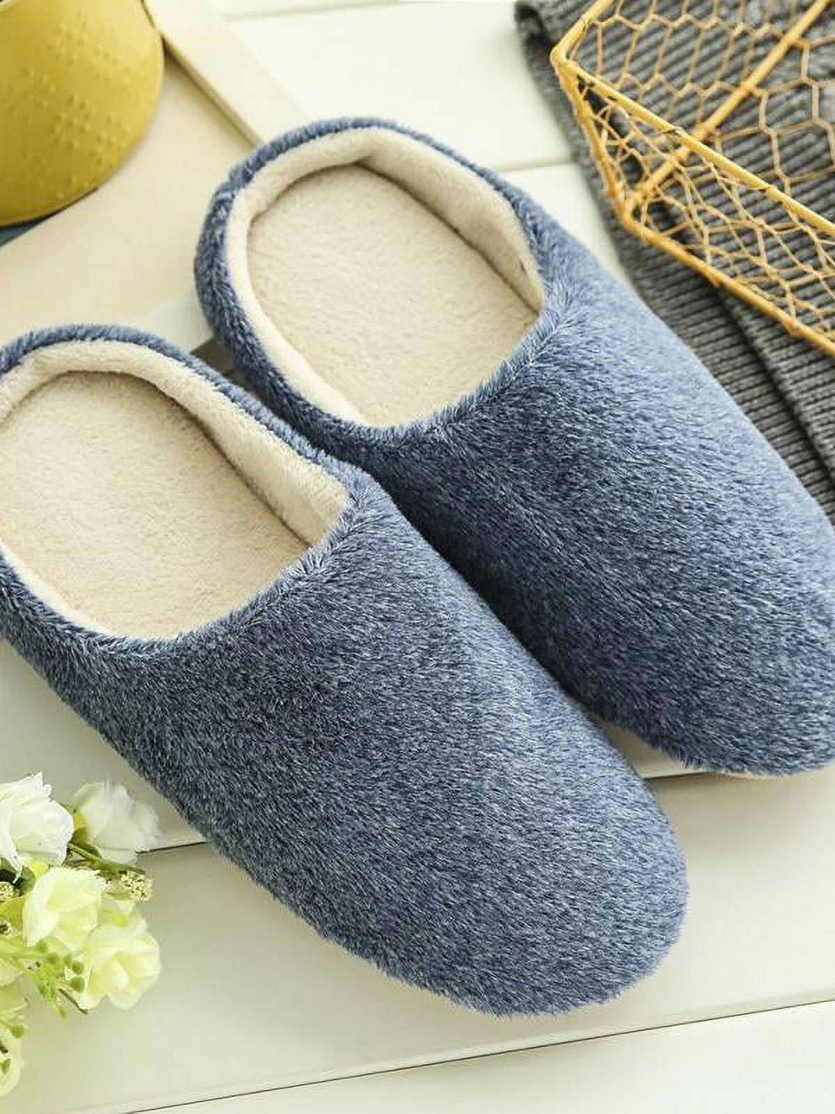 Slipper Socks Soft Cozy Thick House Indoor Boot Sock Shoes for Men's ...