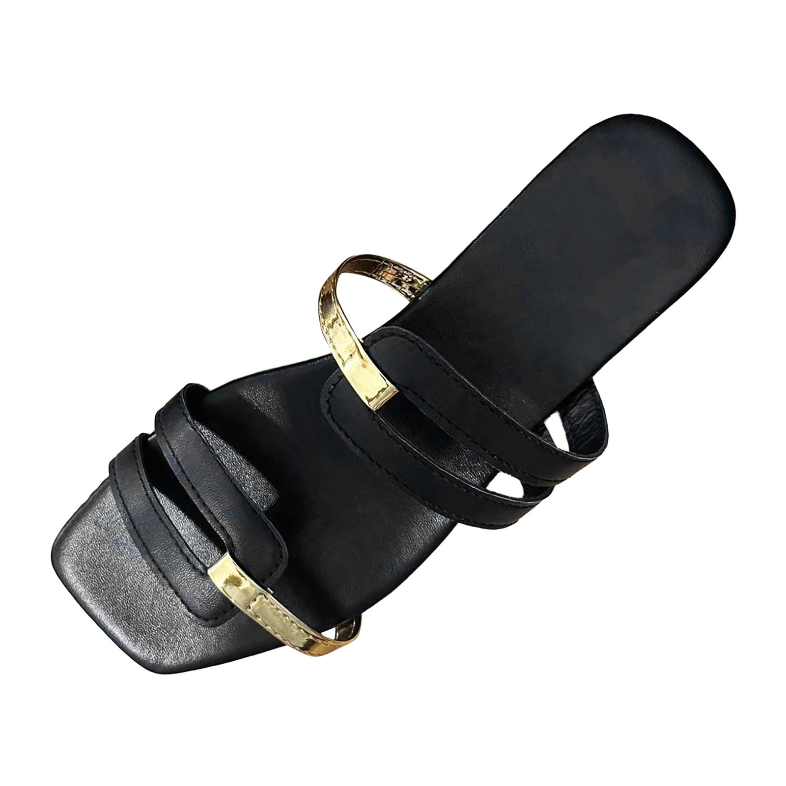 Slippers For Women New Summer Style Large Color Matching Fashion Flat ...