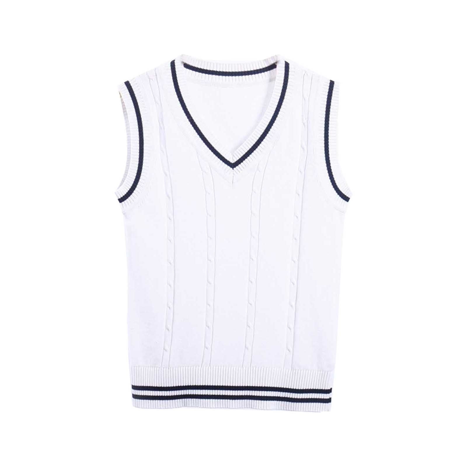 Slippers Kids V Neck Vest Sleeveless Knitted Knitwear Toddler Uniform ...