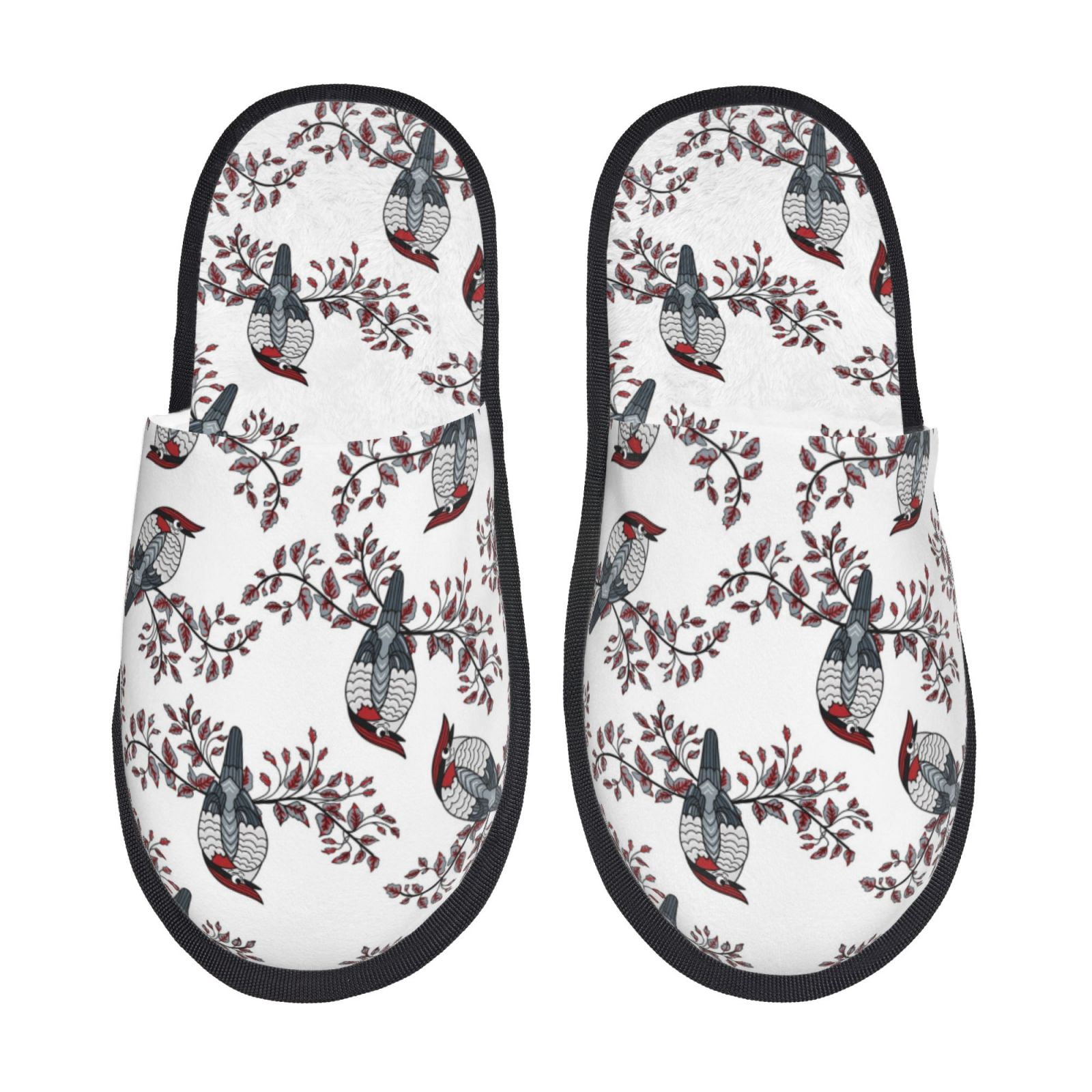 Slippers for Women Men, Bird Warm Womens Mens House Shoes Bedroom ...