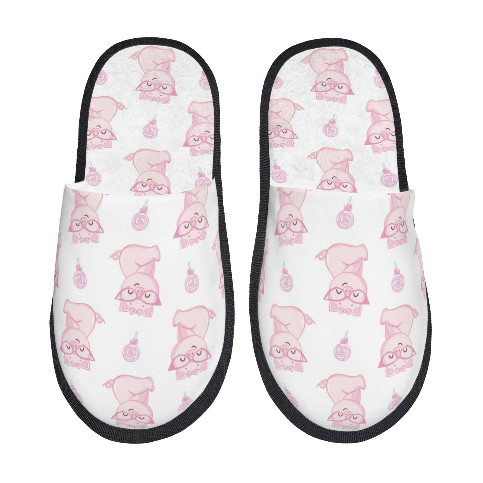Slippers for Women Men, Candy Cute Pig Pink Warm Womens Mens House ...