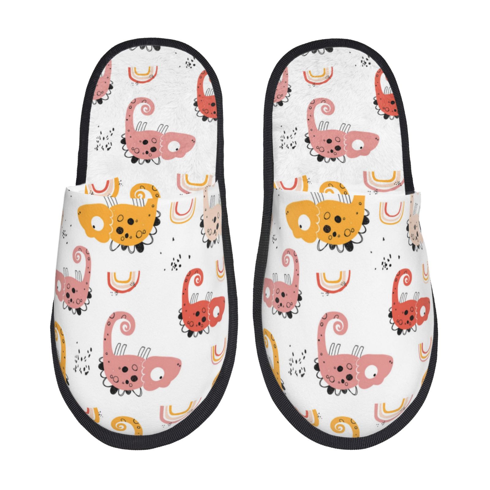 Slippers for Women Men, Cartoon Cute Chameleon Lizard Warm Womens Mens ...