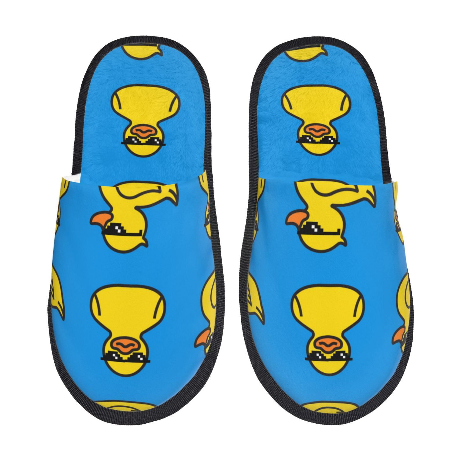 Slippers for Women Men, Cartoon Cute Duck With Glasses_A Warm Womens ...