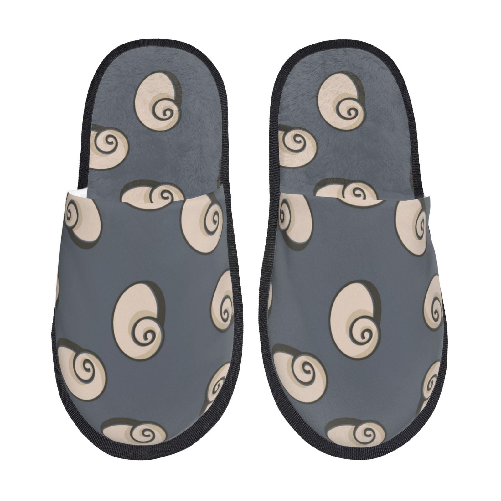 Slippers for Women Men, Conch Shells Print No.9035 Warm Womens Mens ...