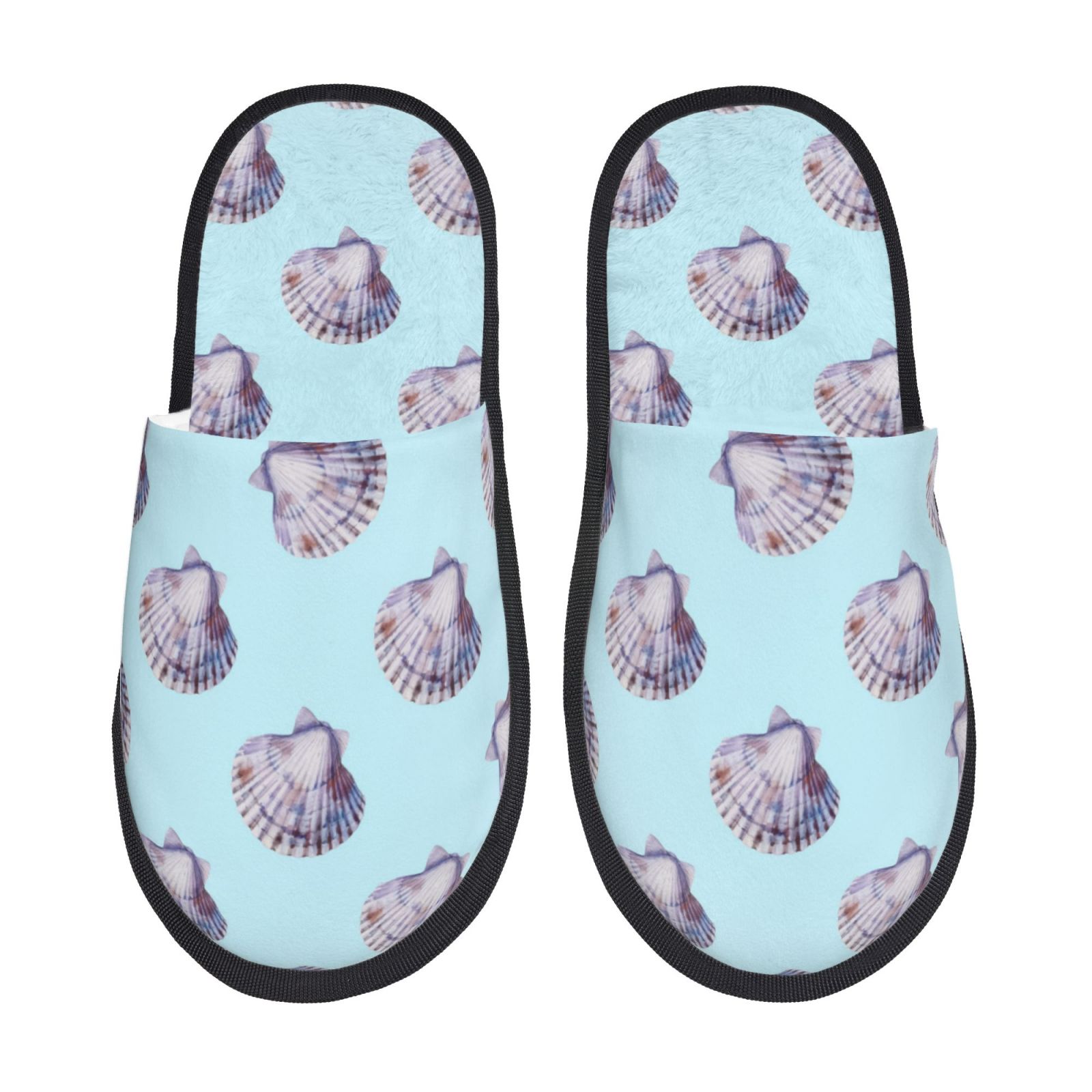 Slippers for Women Men, Conch Shells Print No.9085 Warm Womens Mens ...