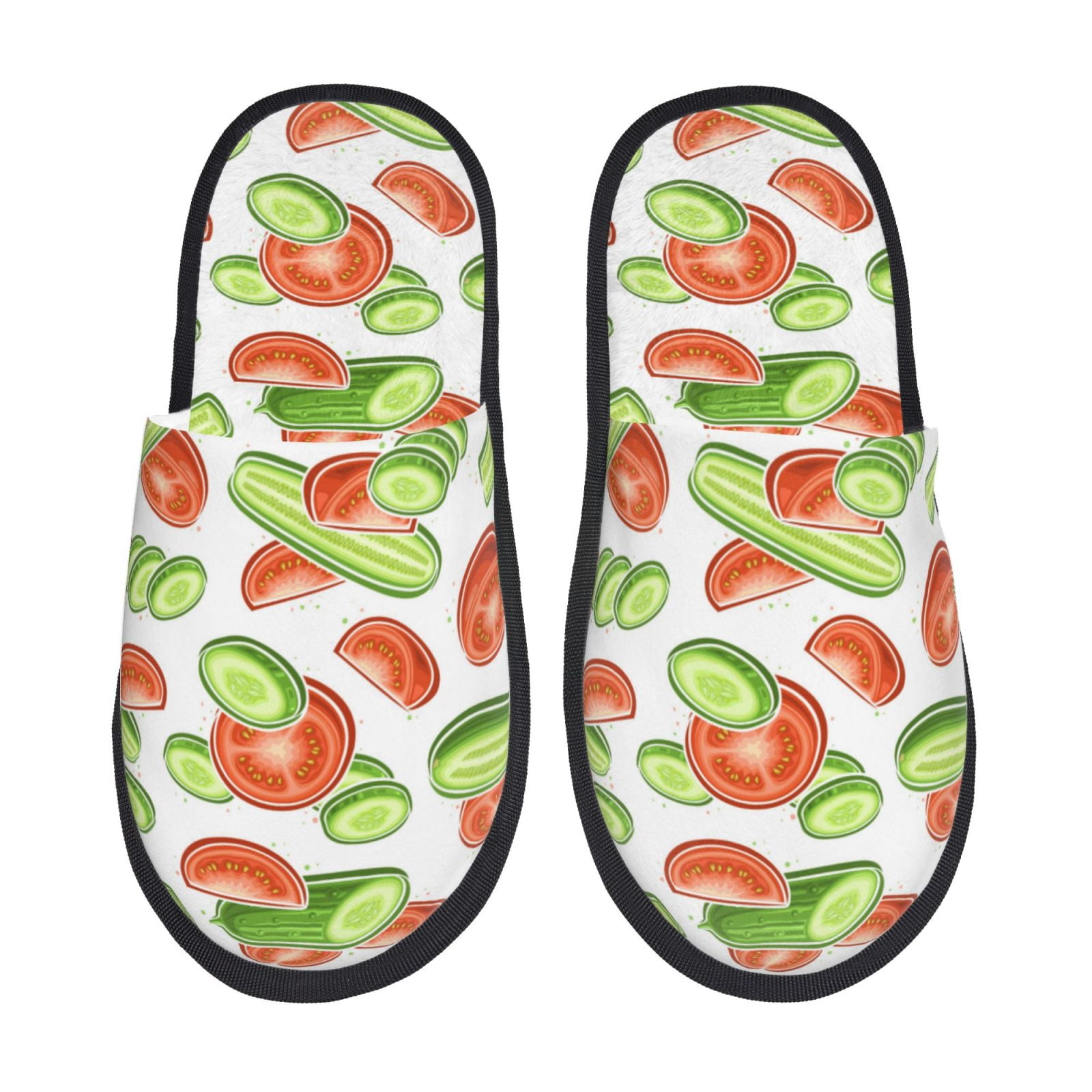 Slippers for Women Men, Cucumber Tomato Warm Womens Mens House Shoes ...