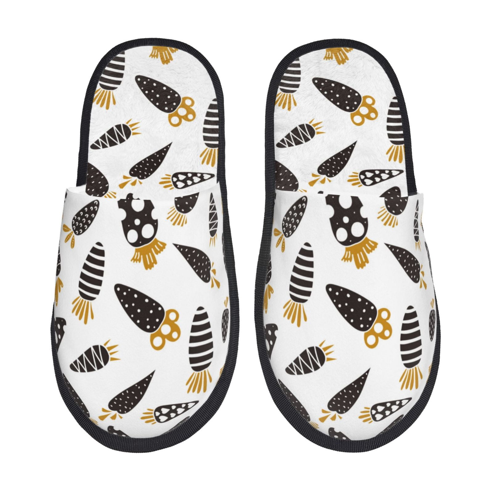 Slippers for Women Men, Cute Carrot Gold Warm Womens Mens House Shoes ...