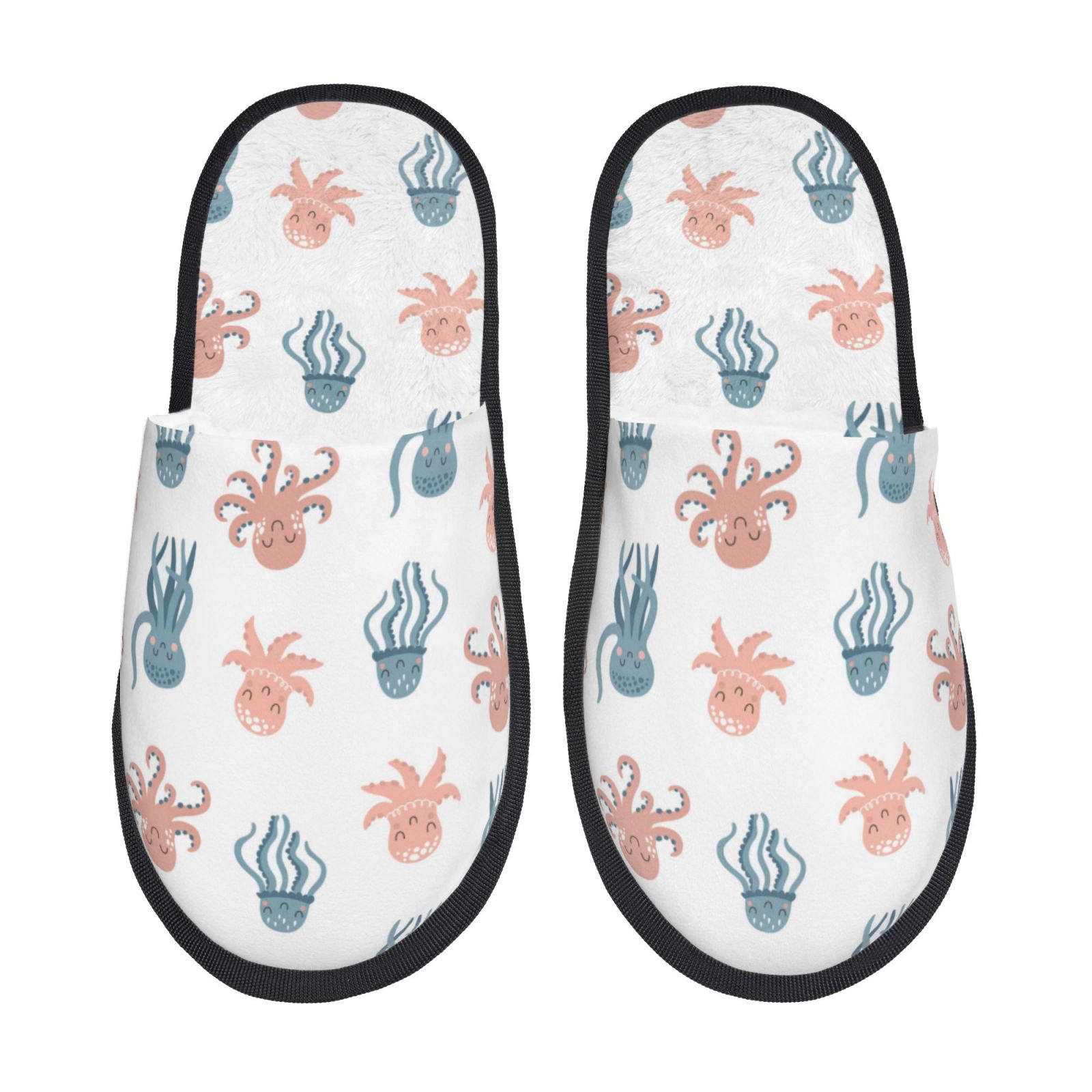 Slippers for Women Men, Cute Octopus Warm Womens Mens House Shoes ...