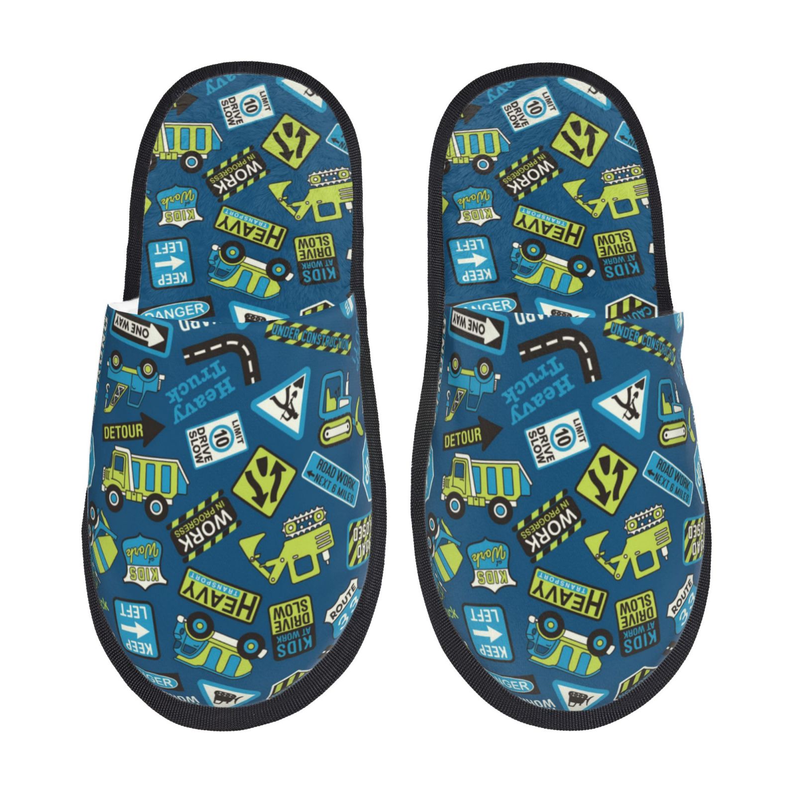 Slippers for Women Men, Heavy Equipment Machinery Warm Womens Mens ...