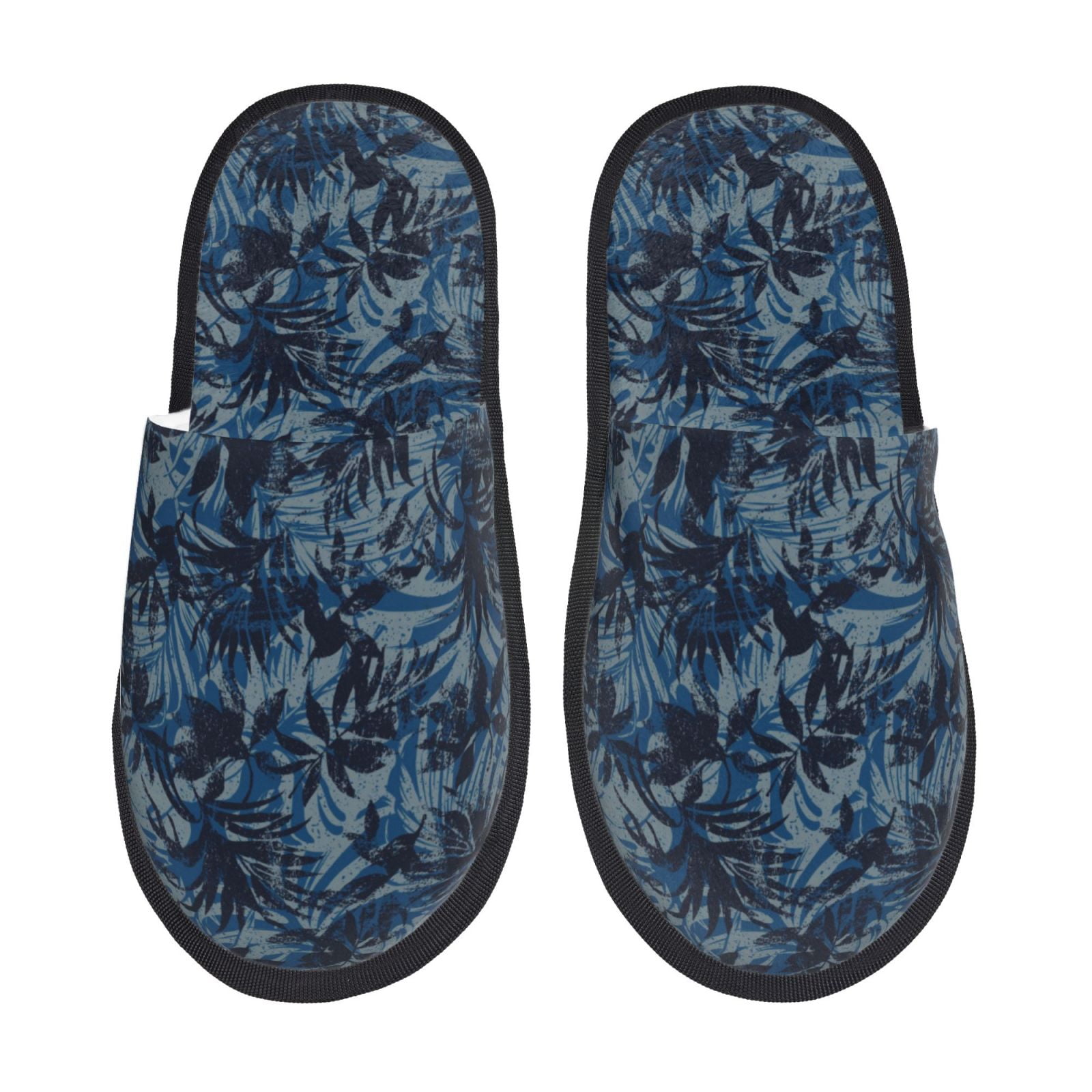 Slippers for Women Men, Palm tree_AB Warm Womens Mens House Shoes ...