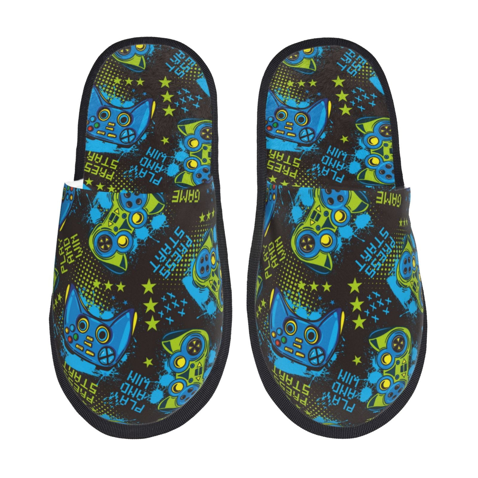 Slippers for Women Men, Play Game Warm Womens Mens House Shoes Bedroom ...