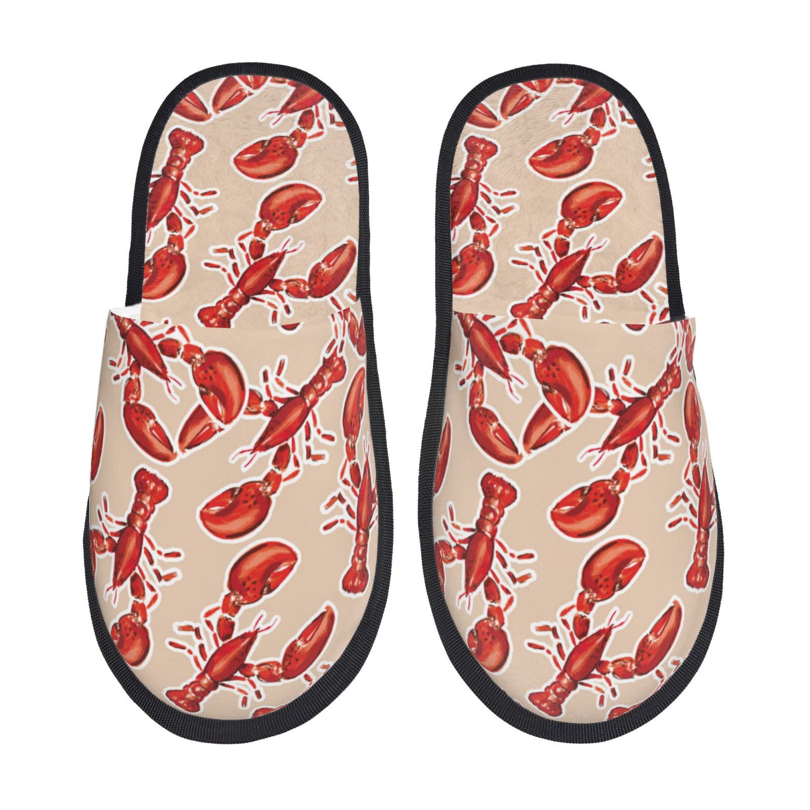 Slippers for Women Men, Shrimp No.9041 Warm Womens Mens House Shoes ...