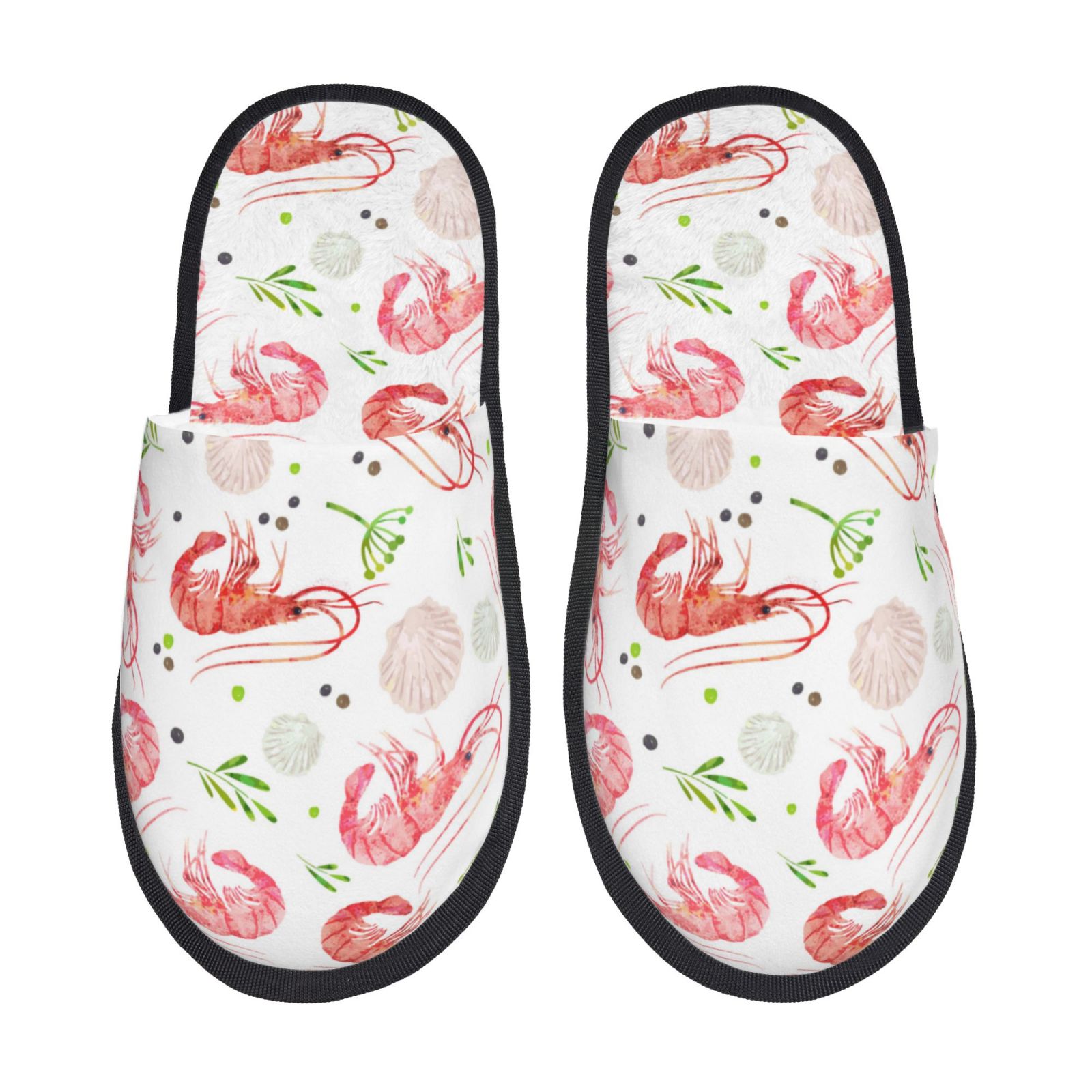Slippers for Women Men, Shrimp Shells Seaweed Warm Womens Mens House ...