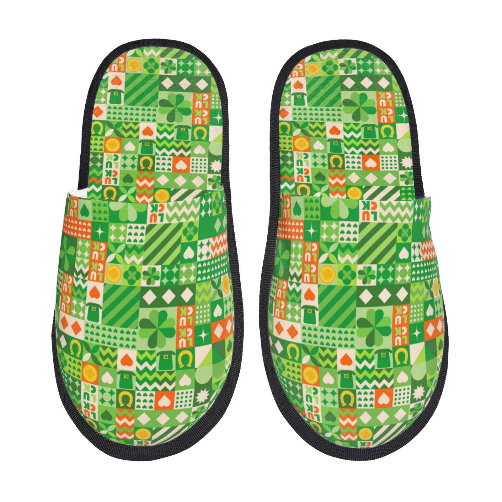 Slippers for Women Men, St Patrick's Day6 Warm Womens Mens House Shoes ...