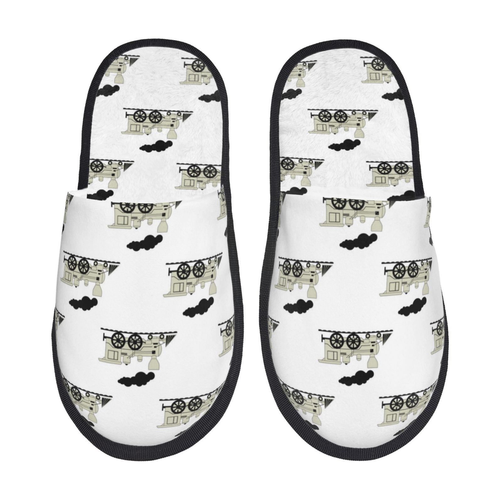 Slippers for Women Men, Train carrying Warm Womens Mens House Shoes ...