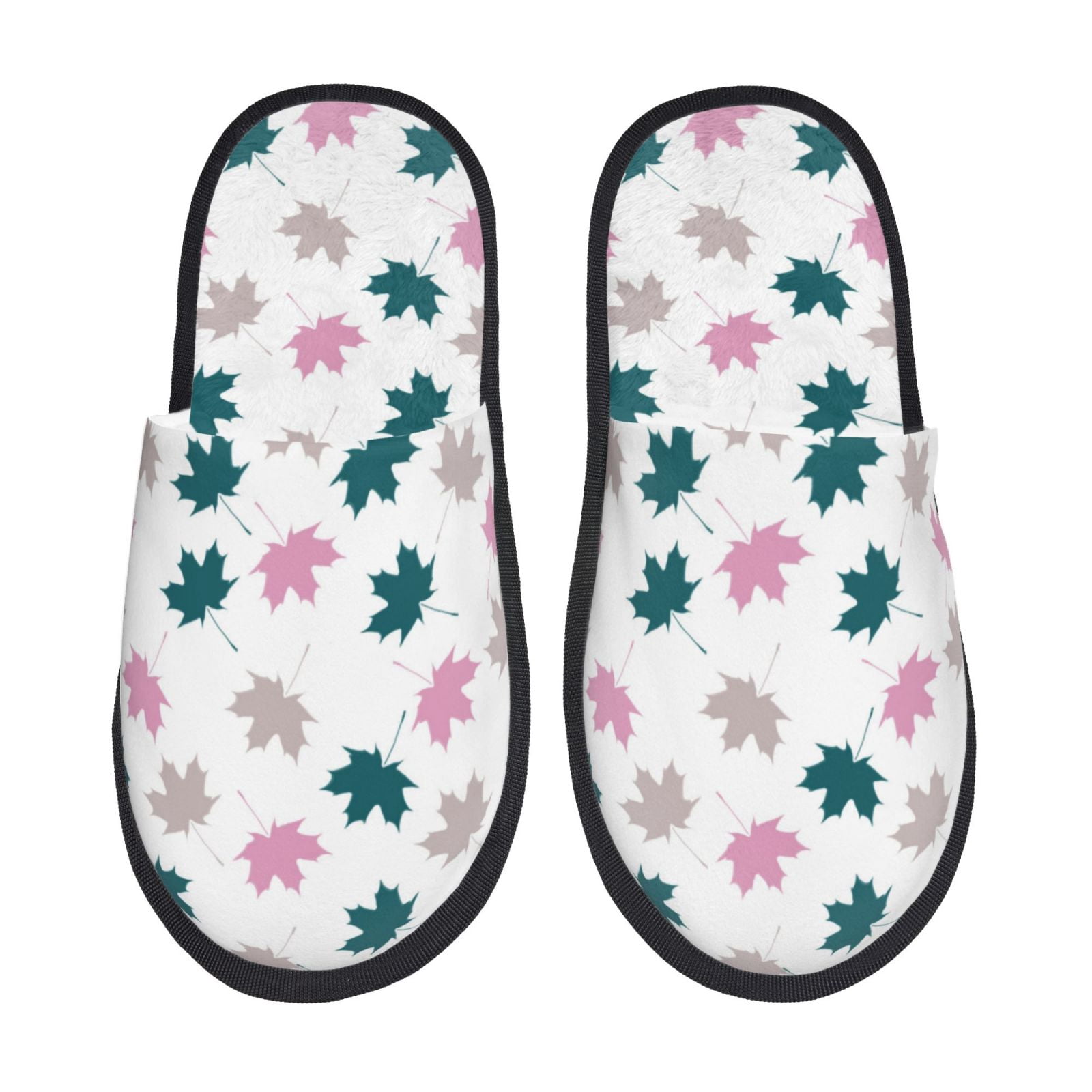 Slippers for Women Men, Tropical palm leaf Warm Womens Mens House Shoes ...