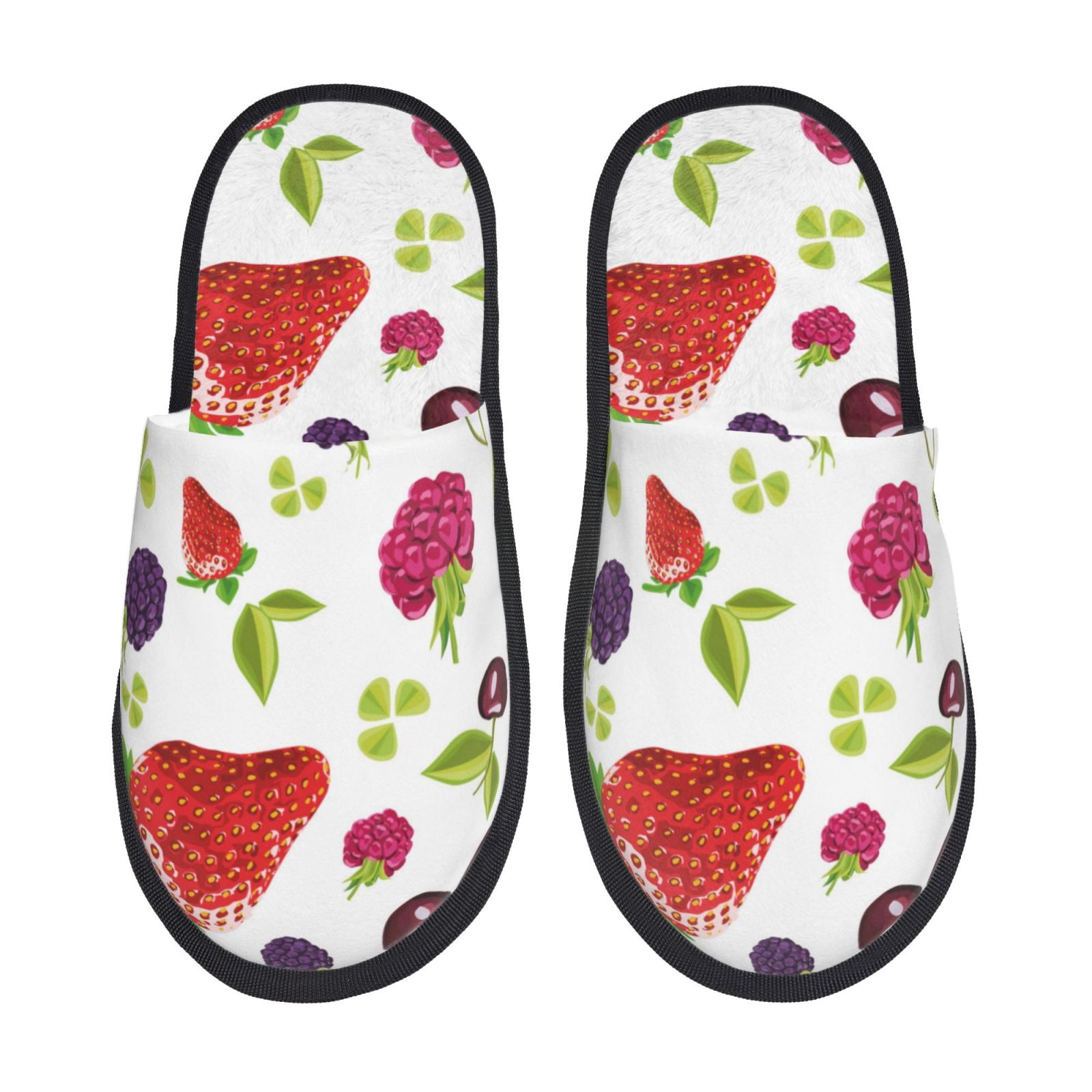 Slippers for Women Men, colorful Strawberry fruit Warm Womens Mens ...
