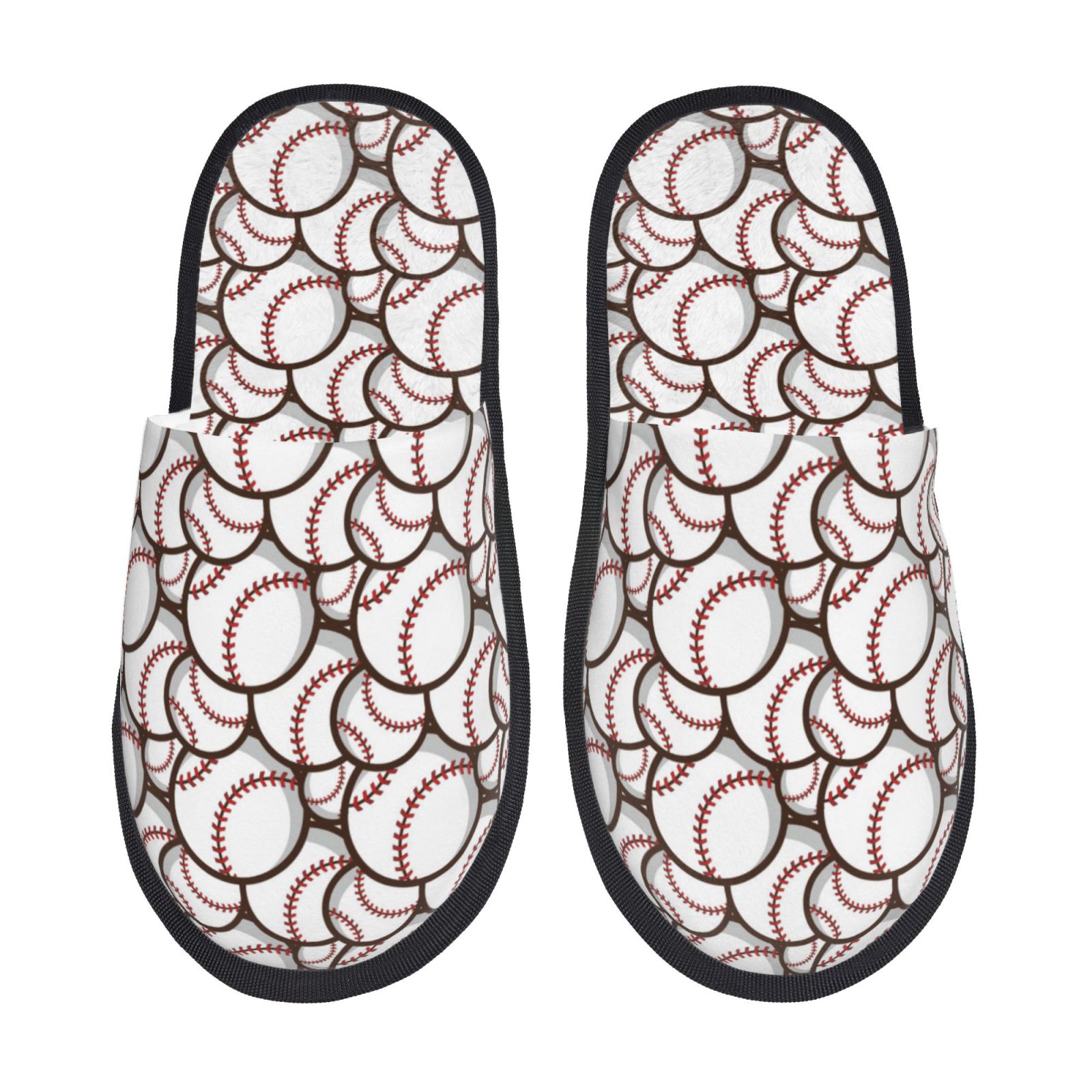 Slippers for Women Men, cute baseball Warm Womens Mens House Shoes ...