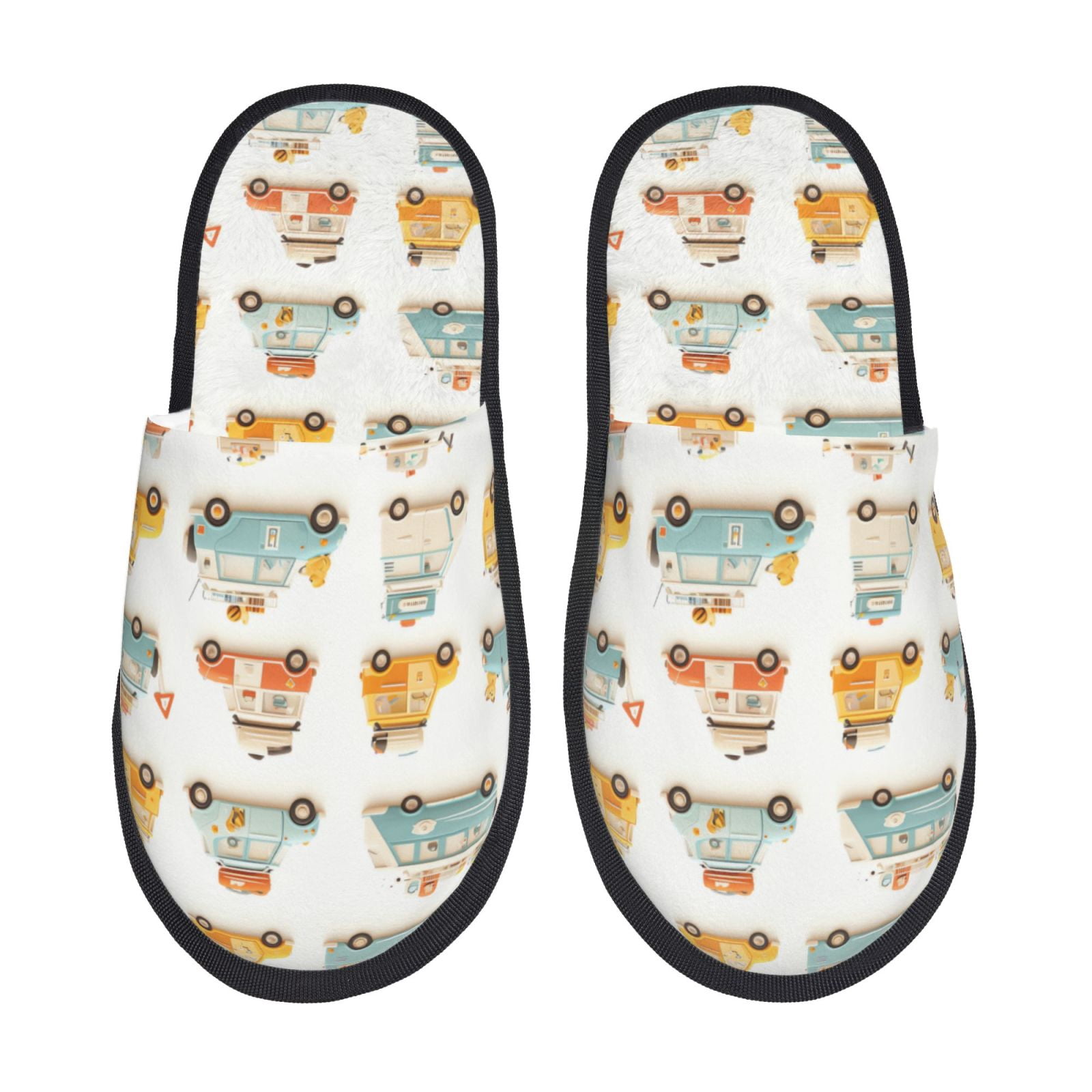 Slippers for Women Men, cute cartoon SUV car Warm Womens Mens House ...