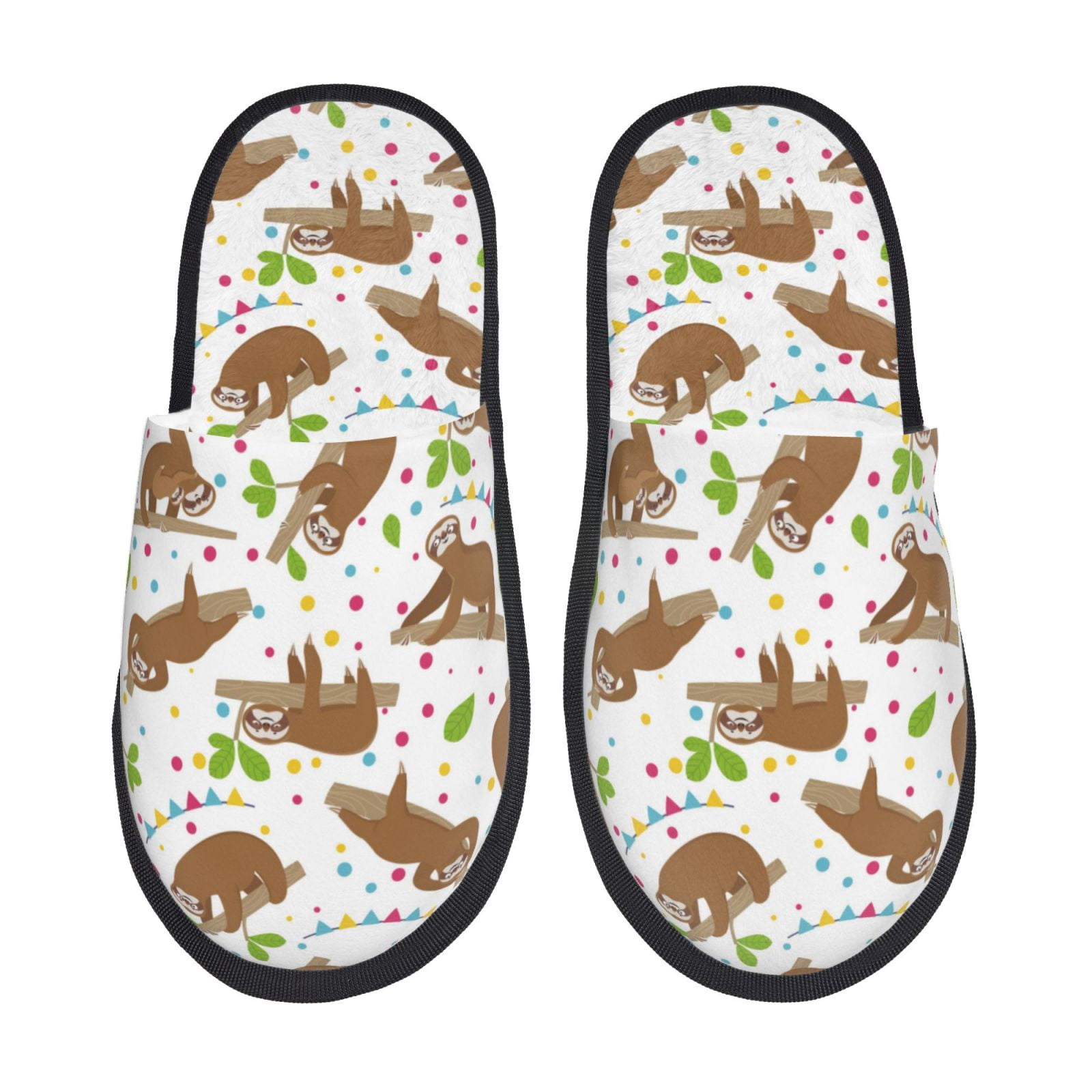 Slippers for Women Men, cute sloth AZ Warm Womens Mens House Shoes ...