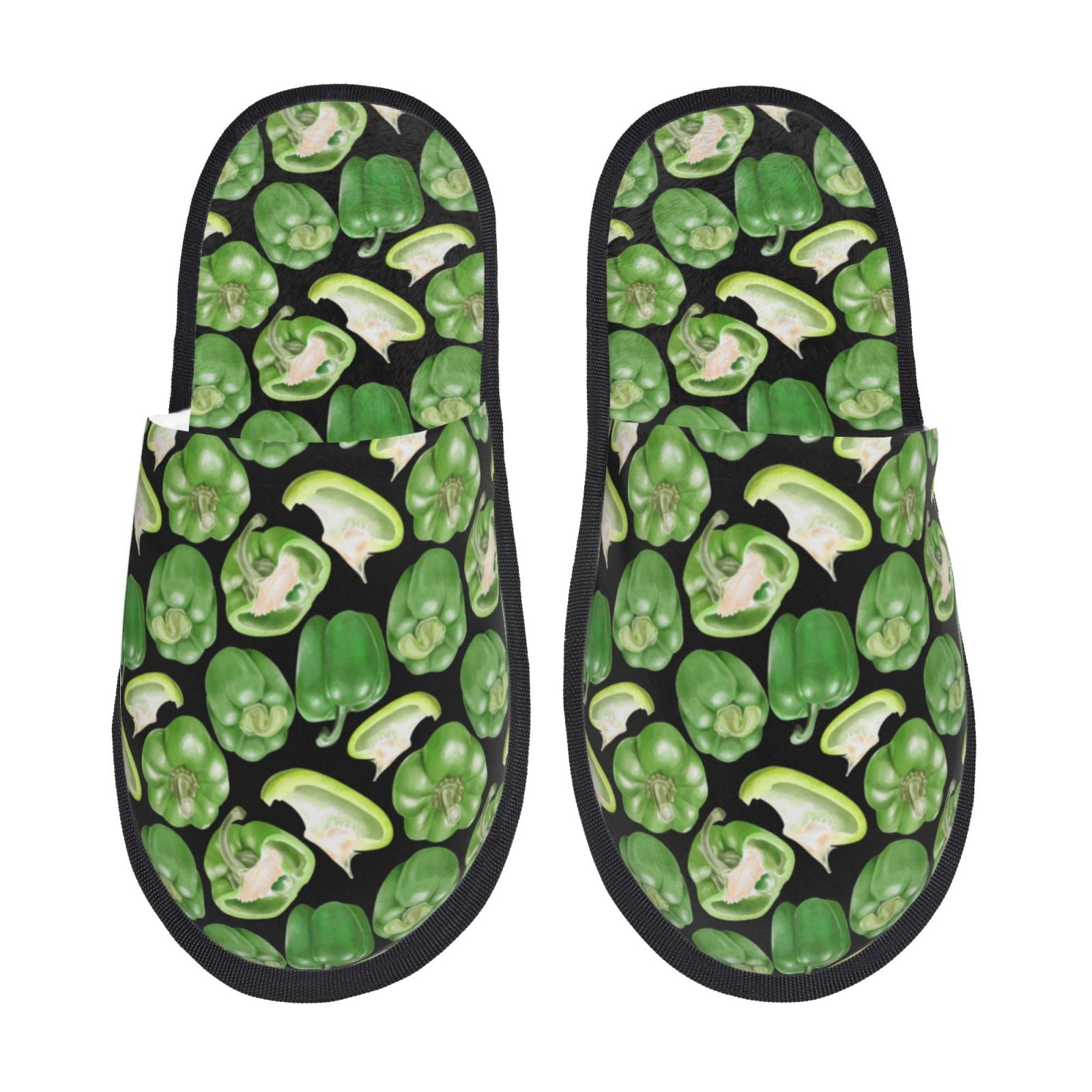 Slippers for Women Men, funny Bell Pepper Print Warm Womens Mens House ...