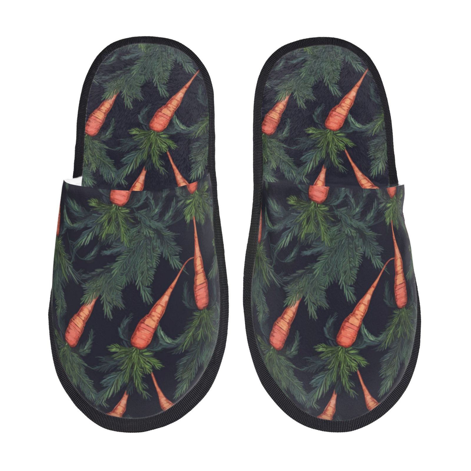 Slippers for Women Men, leaf Carrot Pattern Warm Womens Mens House ...
